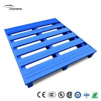 China Heavy Duty Welded Steel Stackable Pallet 1100x1100mm 2000kg Capacity for Warehouse Racking for sale