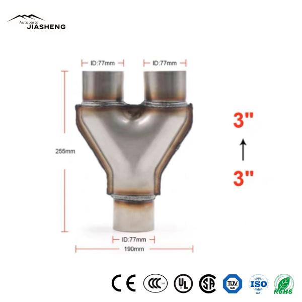 Quality Y-Shaped Three-Way Exhaust Pipe High Quality Exhaust Auto Catalytic Converter for sale