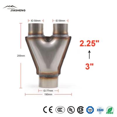 China Y-Shaped Three-Way Exhaust Pipe China Factory Exhaust Auto Catalytic Converter for sale