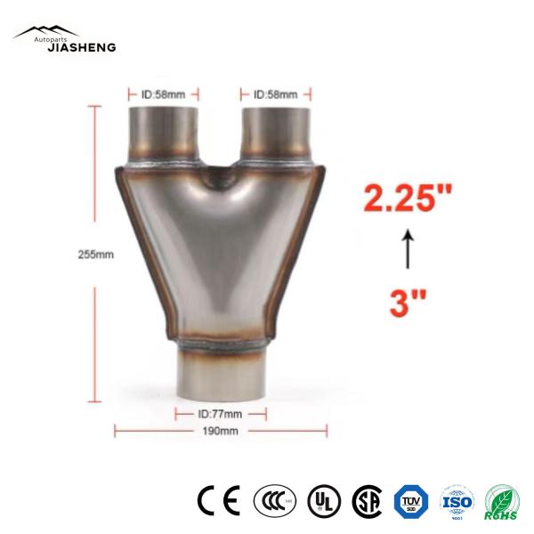 Quality Y-Shaped Three-Way Exhaust Pipe China Factory Exhaust Auto Catalytic Converter for sale