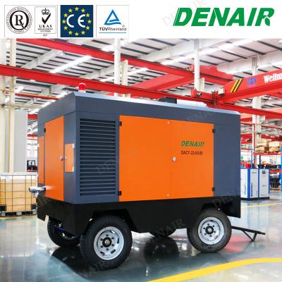 China Diesel Portable Mobile Screw Air Compressors for Underground Drilling Equipment for sale