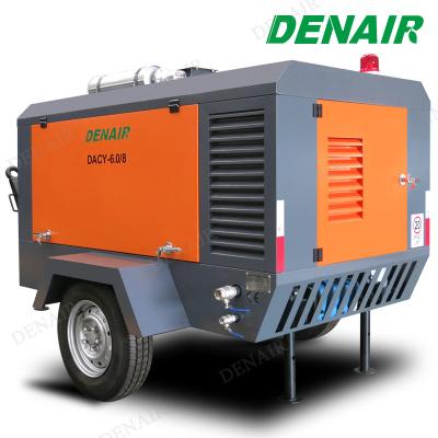China Top 10 Brand Diesel Engine Mobile Portable Screw Air Compressor Supplier in China for sale