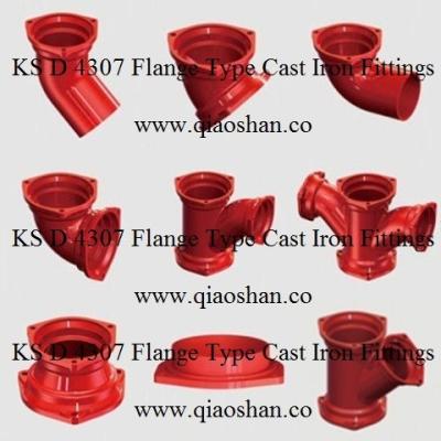 China KSD 4307 Flange Type Cast Iron Fittings for KSD4307 Cast Iron Pipe Connection for sale