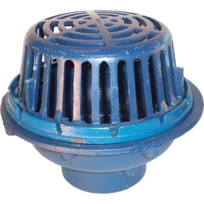 China Middle Sump Cast Iron Roof Drain with No-Hub and Push On outlet for sale