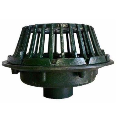 China Large Sump Cast Iron Roof Drain with No-Hub Outlet for sale
