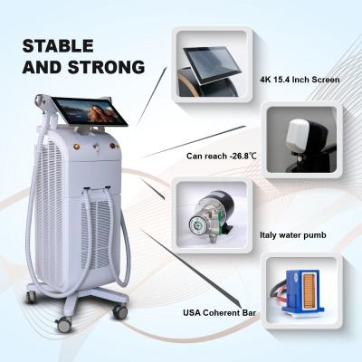 Cina 808 Diode Laser Hair Removal Machine Professional Stile stazionario con raffreddamento da compressione in vendita