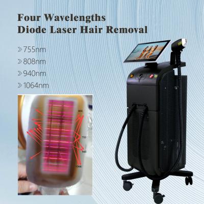 Cina 808 Diode Laser Hair Removal Machine Professional Stile stazionario con raffreddamento da compressione in vendita
