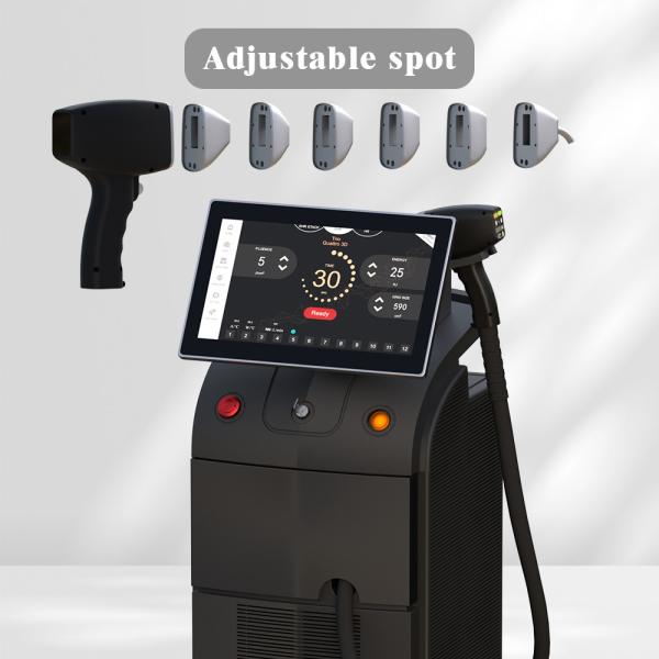 Quality Switchable Adjustable Spot Ice Titanium Laser Diode Hair Removal Machine for sale