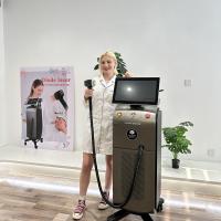China Switchable Adjustable Spot Ice Titanium Laser Diode Hair Removal Machine for sale
