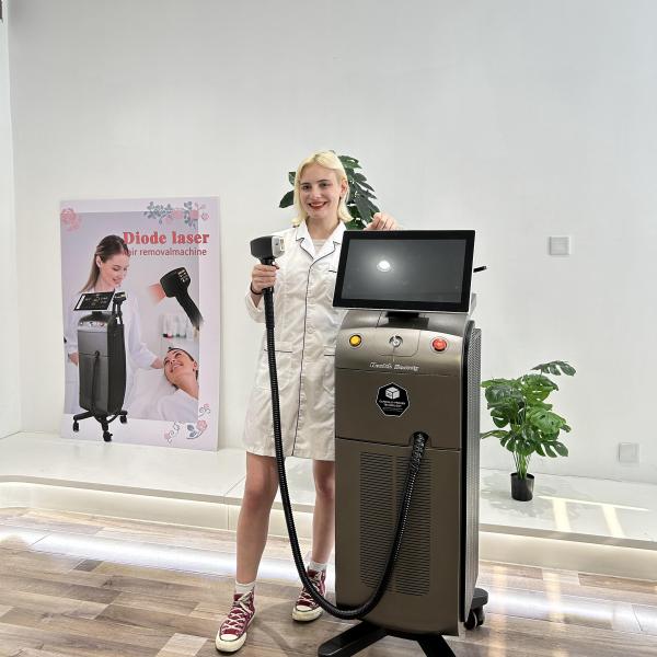 Quality Switchable Adjustable Spot Ice Titanium Laser Diode Hair Removal Machine for sale
