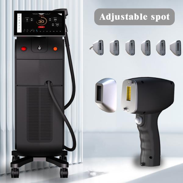 Quality Switchable Adjustable Spot Ice Titanium Laser Diode Hair Removal Machine for sale