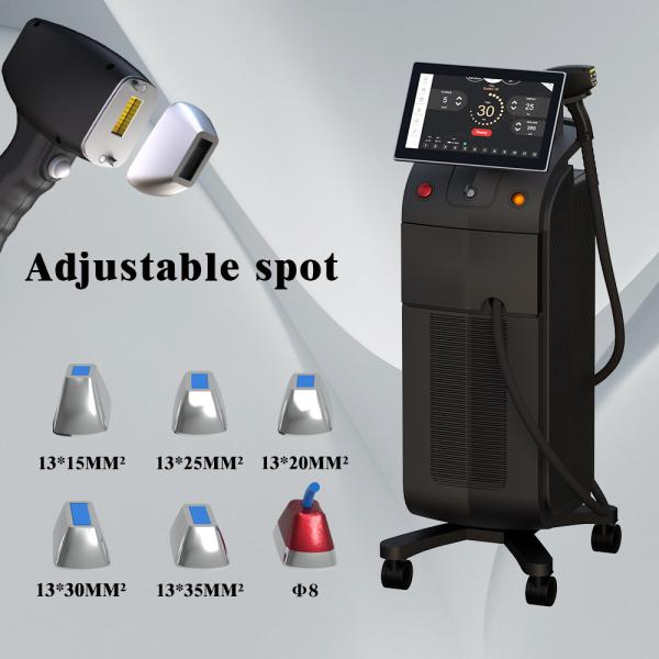 Quality Switchable Adjustable Spot Ice Titanium Laser Diode Hair Removal Machine for sale
