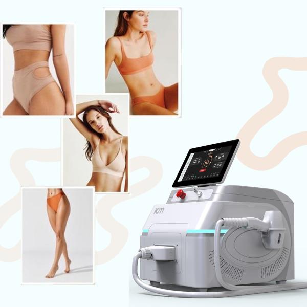 Quality 808nm 1064nm 755nm Portable Diode Laser Machine With Color Touch Screen for sale
