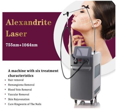 China Permanent ND YAG Alexandrite Laser Machines 755nm Long Pulse For Women for sale
