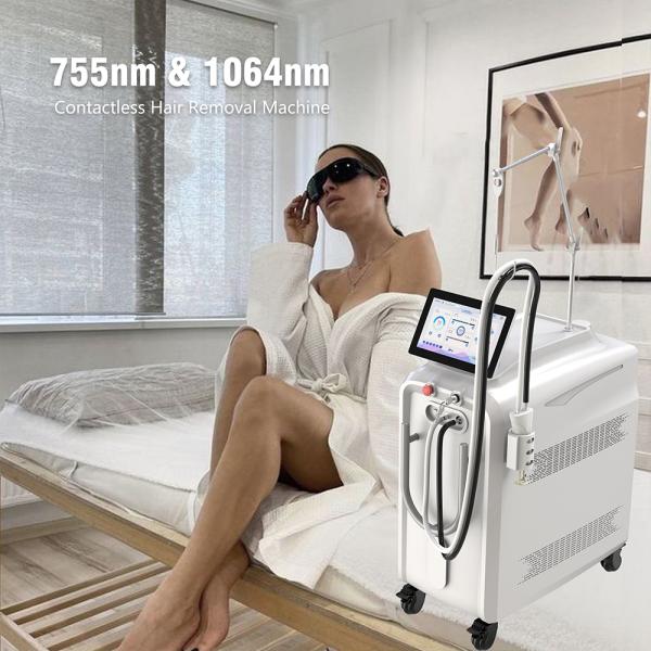 Quality Hot Sale 2026 NDYAG Laser 755nm 1064nm Long Pulse /alexandrite Laser Candle /alex Laser Hair Removal 755nm for sale