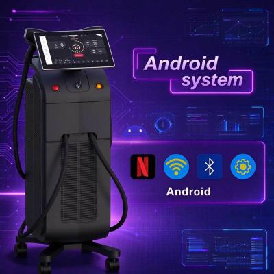 China Titanium 1000W 3 Wavelengths Diode Laser Hair Removal Machine ICE Cooling System for Sensitive Skin for sale