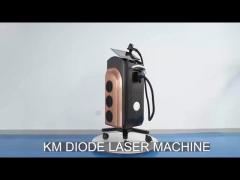 KM Laser Beauty Depilation Diodo 4 Wave Diodes 808nm Laser Hair Removal 755 808 1064 Ice Platinum