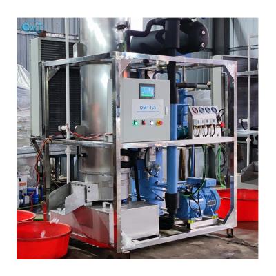 Cina Altre macchine per ghiaccio a tubo di cristallo di 14,35 kW 3 tonnellate al giorno raffreddate ad aria automatiche industriali commerciali in vendita