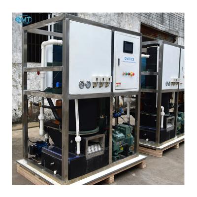 Cina OMT Good 1 tonnellata Industrial Tube Ice Machine per il ghiaccio a tubo di pesce Dimensione 35 mm in vendita