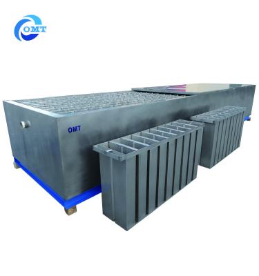 China 10Ton / 24hrs Galvanized Stainless Steel Ice Block Moulds Water Cooled for sale