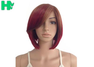 China Normal Lace Red Synthetic Hair Wigs 22 Inch Kanekalon Hair Weave for sale