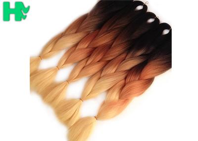 China Van de Stukkenafro van het Ombre Natuurlijke Synthetische Gevlechte Haar Vrije de Golfverwarring Te koop