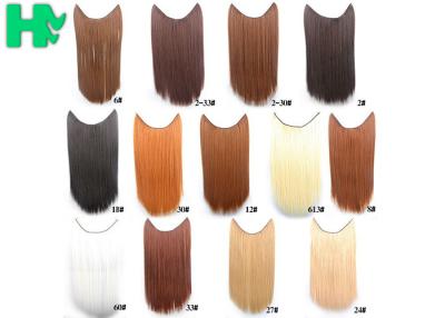 China Tangle Free Natural Synthetic Colored Hair Extensions Clip In with 16" for sale