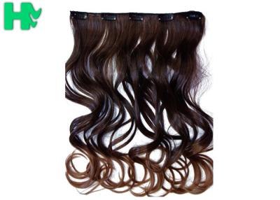 China Silky Korea Clip In Synthetic Hair Extensions Heat Resistant Natural Looking for sale