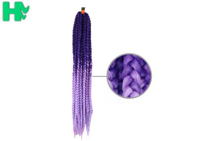 Cina Intrecci i pezzi sintetici a 24 pollici porpora dei capelli, pezzi dei capelli falsi le estensioni dei capelli che scrivono in vendita