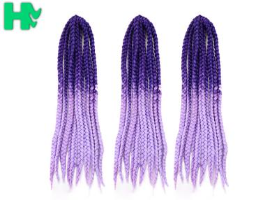 Cina Intrecci i pezzi sintetici a 24 pollici porpora dei capelli, pezzi dei capelli falsi le estensioni dei capelli che scrivono in vendita