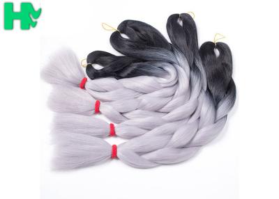 Cina I capelli falsi enormi dei due toni collegano l'intrecciatura sintetica della fibra ad alta temperatura in vendita