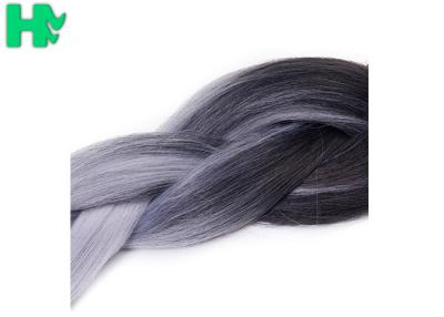 Cina I capelli falsi enormi dei due toni collegano l'intrecciatura sintetica della fibra ad alta temperatura in vendita