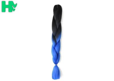 Cina 22 pollici di capelli sintetici di lunghezza collega i capelli neri ed arancio delle donne di modo in vendita