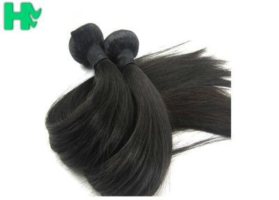 Cina Estensioni diritte seriche dei capelli umani, capelli brasiliani vergini non trattati 100 in vendita