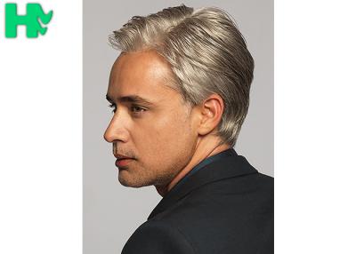 Cina Parrucche moderne dei capelli degli uomini di short di stile, parrucche di sguardo naturali di colore bianco per l'adulto in vendita
