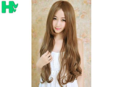 Cina Parrucche sintetiche di Brown dei capelli di HuanFei per le belle donne lungamente ondulate in vendita