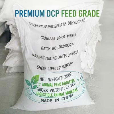 China Odorless Calcium Hydrogen Phosphate 0.7-0.9G/Cm3 DCP Powder For Cattle for sale