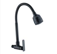 China Deck Mounted Black Kitchen Faucet with Pull Down Sprayer and Thermostatic Function for sale