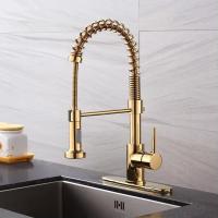 China Modern Kitchen Designs Customized Color Brass Basin Pull Down Black Kitchen Faucets for sale