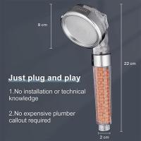 China Revamp Your Showering Experience with High Pressure Filter Stone Handheld Shower Head for sale