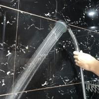 China Single Function ABS Plastic Chrome Rain Shower Head Rainfall Set for Bathroom Benefit for sale