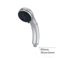 China Elegant ABS Plastic 5 Functions Chrome Rain Shower Head with Chrome Surface for sale