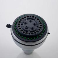 China Elegant ABS Plastic 5 Functions Chrome Rain Shower Head with Chrome Surface for sale