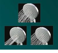 China Water Saving Held Spray 3 Function ABS Plastic Handheld Shower Head 110mm for Bathroom for sale