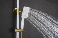 China Rainfull Function Concealed Brass Thermostatic Shower System Set with Chrome Finish for sale