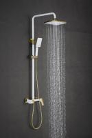 China Rainfull Function Concealed Brass Thermostatic Shower System Set with Chrome Finish for sale