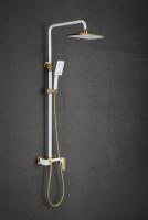 China Rainfull Function Concealed Brass Thermostatic Shower System Set with Chrome Finish for sale
