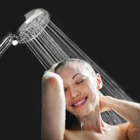 China Stone Filtered 9 Spray Water Function Adjustable Hand Held Shower Head for Water Saving for sale