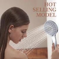 China 2024 Blackened Rain Shower for High Pressure Transitional 3 Function Head Hand Shower for sale