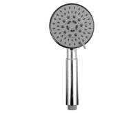 China Circular 5 Function Handheld Shower Head Popular and Durable Surface Finishing Chrome for sale
